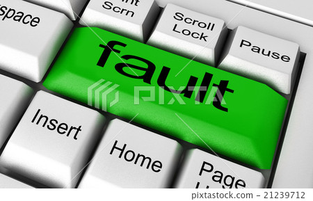 fault word on keyboard button - Stock Illustration [21239712] - PIXTA