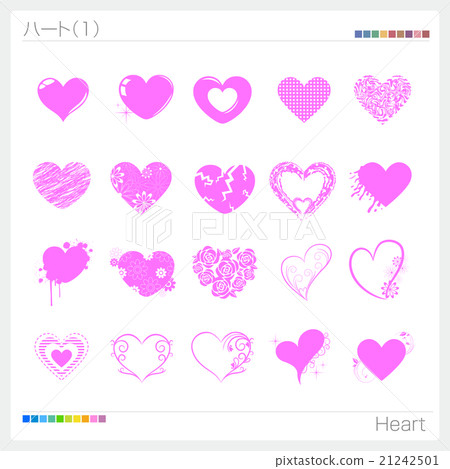 Heart symbol mark icon - Stock Illustration [21242501] - PIXTA