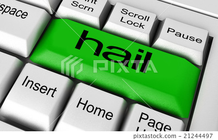 hail word on keyboard button - Stock Illustration [21244497] - PIXTA