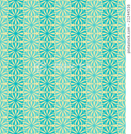 Sky Blue Colors Flower Pattern design. - Stock Illustration [21244516 ...