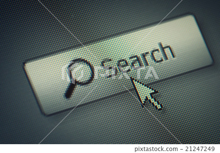 Close-up of a interface computer search button - Stock Illustration ...