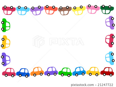 Colorful car frame - Stock Illustration [21247722] - PIXTA