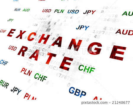 Money concept: Exchange Rate on Digital background - Stock Illustration ...