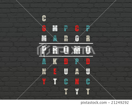 Marketing concept: Promo in Crossword Puzzle - Stock Illustration ...