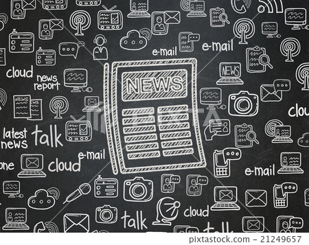 News concept: Newspaper on School Board background - Stock Illustration ...