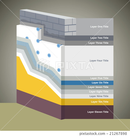 Polystyrene Thermal Insulation Infographics - Stock Illustration ...
