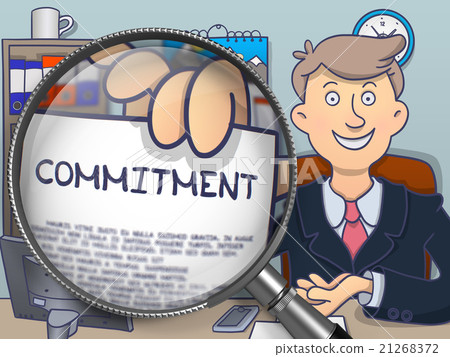 Commitment through Lens. Doodle Design. - Stock Illustration [21268372 ...