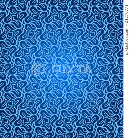 Blue Colors Art Deco Style lattice Pattern design.-插圖素材 [21276771 ...