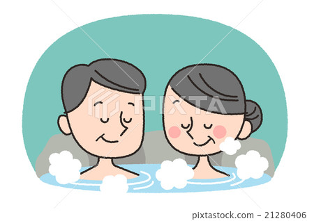 Senior couple spa - Stock Illustration [21280406] - PIXTA