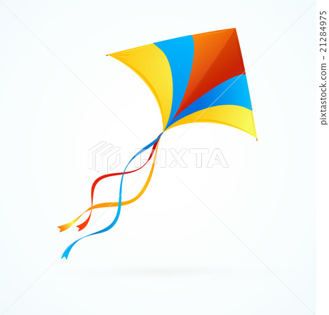 Colorful Kite. Vector - Stock Illustration [21284975] - PIXTA