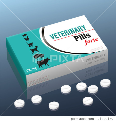 Veterinary Drug Animals Medicine Pills - Stock Illustration [21290179 ...