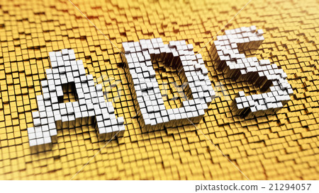 Pixelated ADS - Stock Illustration [21294057] - PIXTA