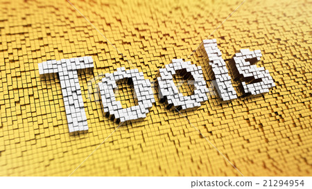 Pixelated Tools - Stock Illustration [21294954] - PIXTA