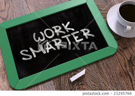 Hand Drawn Work Smarter Concept on Chalkboard. - Stock Illustration ...