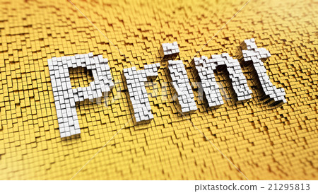 Pixelated Print-插圖素材 [21295813] - PIXTA圖庫