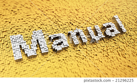 Pixelated Manual - Stock Illustration [21296225] - PIXTA
