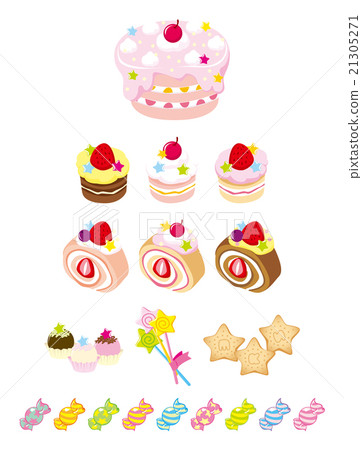 Sweets material collection - Stock Illustration [21305271] - PIXTA