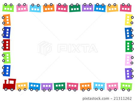 Train frame like a colorful toy - Stock Illustration [21311262] - PIXTA