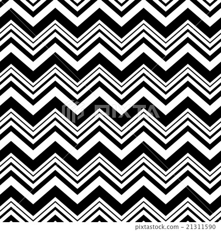 Chevron seamless pattern. Black and white - Stock Illustration ...
