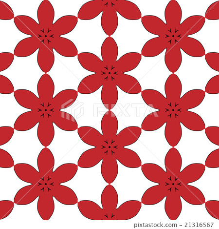 Primitive simple red modern pattern - Stock Illustration [21316567] - PIXTA