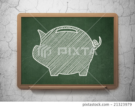 Banking concept: Money Box on chalkboard - Stock Illustration [21323979 ...