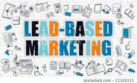 Lead-Based Marketing Concept with Doodle Design - Stock Illustration ...