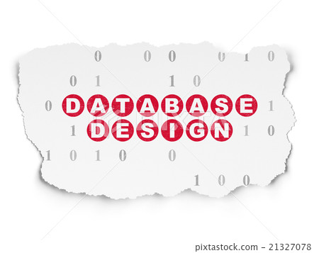 Programming concept: Database Design on Torn Paper - Stock Illustration ...