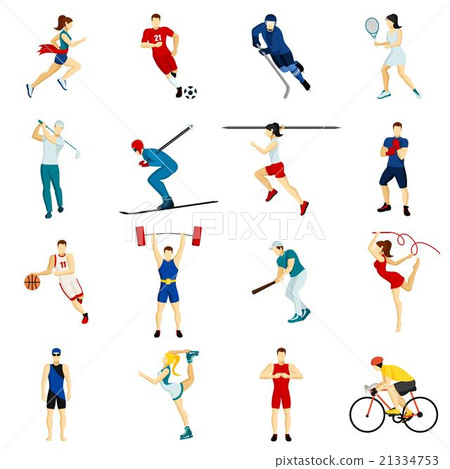 People Sport Icon Set - Stock Illustration [21334753] - PIXTA