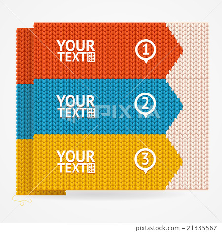 Menu or Headers Knitted Style with Arrow. Vector - Stock Illustration ...