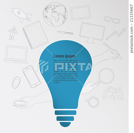 idea bulb banner - Stock Illustration [21335667] - PIXTA