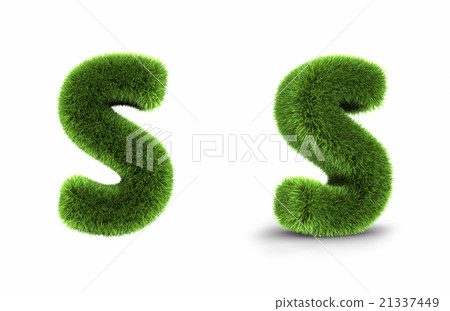 Grass Letter S - Stock Illustration [21337449] - PIXTA