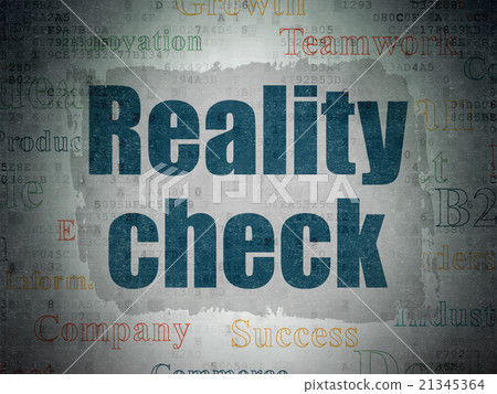 Business concept: Reality Check on Digital Paper - Stock Illustration ...