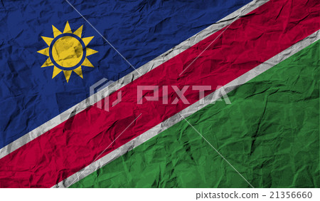Flag of Namibia with old texture. Vector - Stock Illustration [21356660 ...