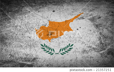 Flag of Cyprus with old texture. Vector - Stock Illustration [21357251 ...