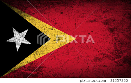 Flag of East Timor with old texture. Vector - Stock Illustration ...