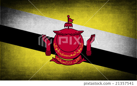 Flag of Brunei with old texture. Vector - Stock Illustration [21357541 ...