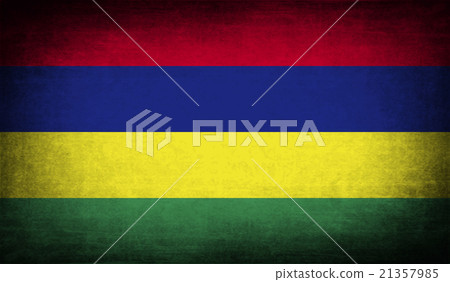 Flag of Mauritius with old texture. Vector - Stock Illustration ...