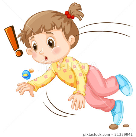 Menina Caindo Desenho