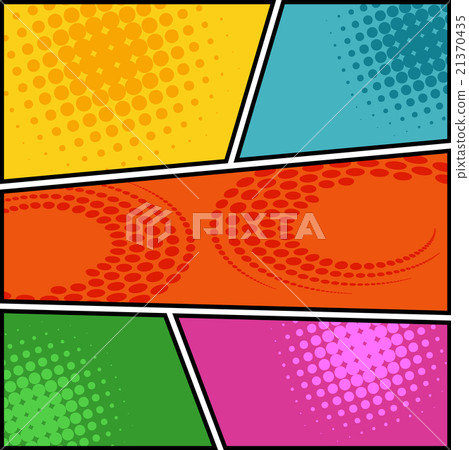 comic template Vector Pop-Art - Stock Illustration [21370435] - PIXTA