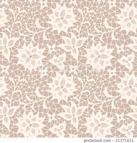 Seamless flower lace pattern - Stock Illustration [21371811] - PIXTA