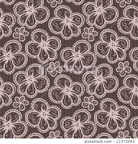 Seamless flower lace pattern - Stock Illustration [21372083] - PIXTA
