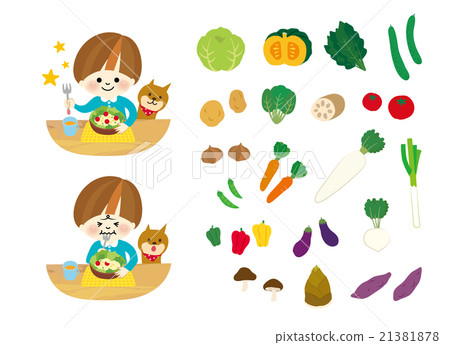Vegetable illustrations Children - Stock Illustration [21381878] - PIXTA