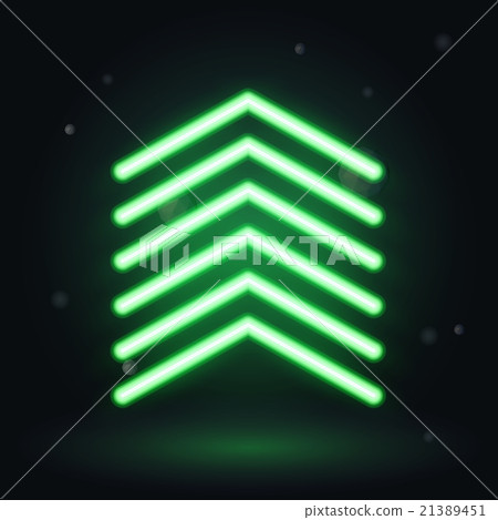 Neon up arrow, vector illusrtration - Stock Illustration [21389451] - PIXTA