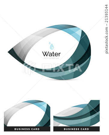 Abstract geometric water drop design - Stock Illustration [21393144 ...