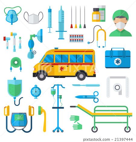 Resuscitation symbols vector illustration. - Stock Illustration ...