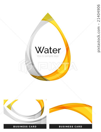 Abstract geometric water drop design - Stock Illustration [21404906 ...