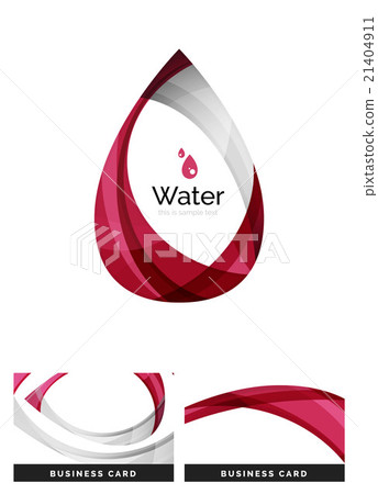 Abstract geometric water drop design - Stock Illustration [21404911 ...