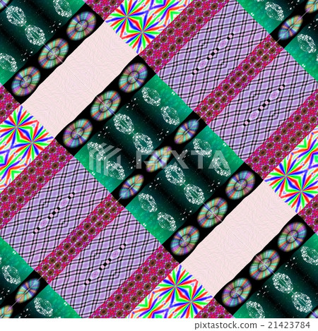 Kaleidoscopic ornamental pattern - Stock Illustration [21423784] - PIXTA