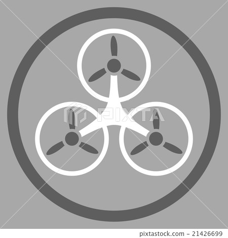 Tricopter Rounded Icon - Stock Illustration [21426699] - PIXTA