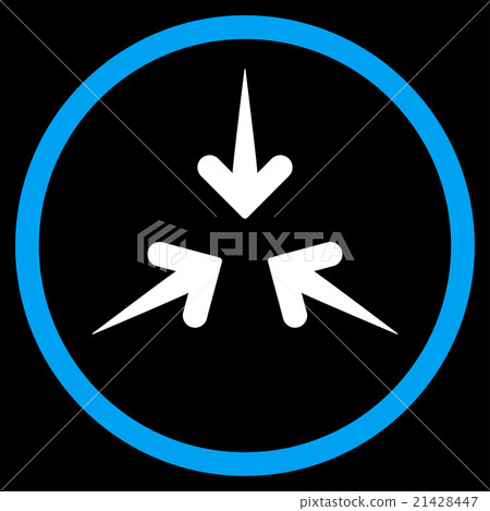 Impact Arrows Rounded Icon - Stock Illustration [21428447] - PIXTA